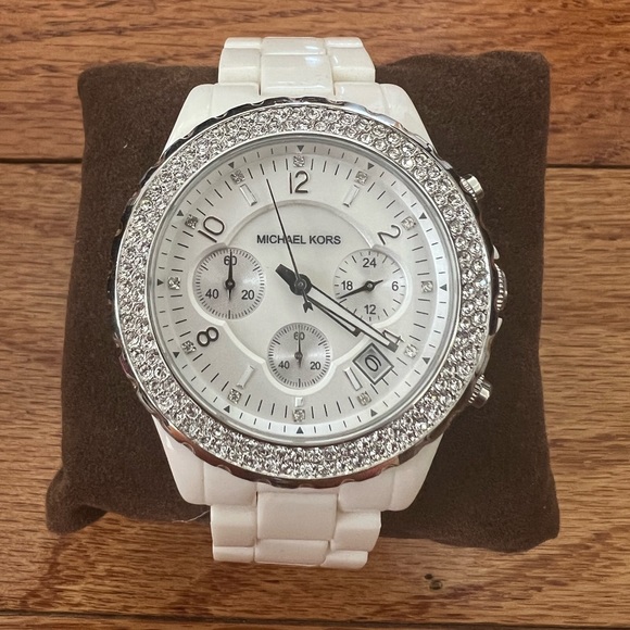 Michael Kors | Accessories | Michael Kors White Watch | Poshmark